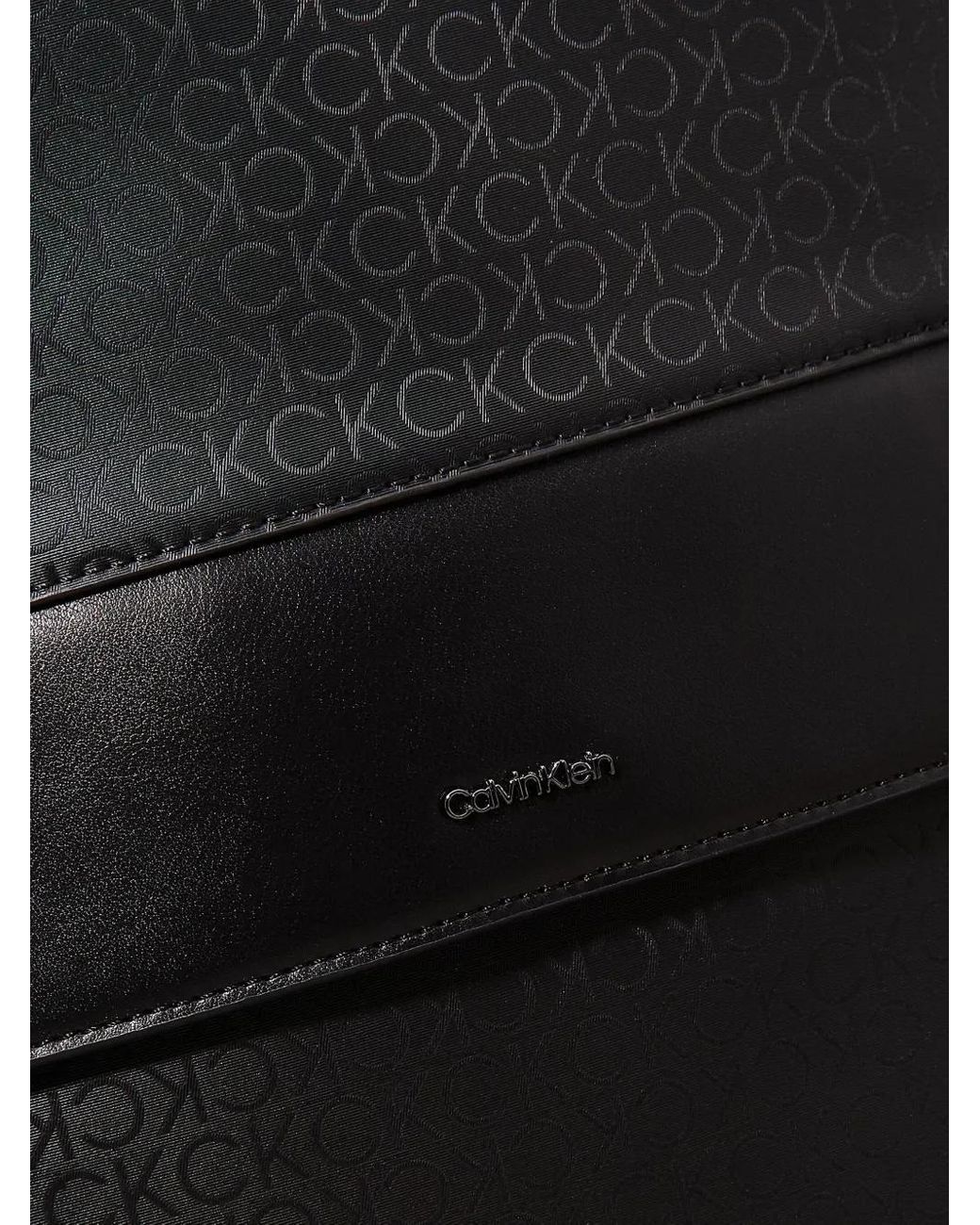 Calvin Klein Monogram Logo Backpack in Black for Men | Lyst
