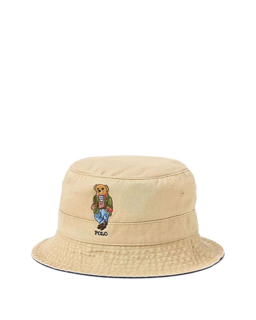 Polo Ralph Lauren Cotton Bucket Hat in Natural for Men | Lyst
