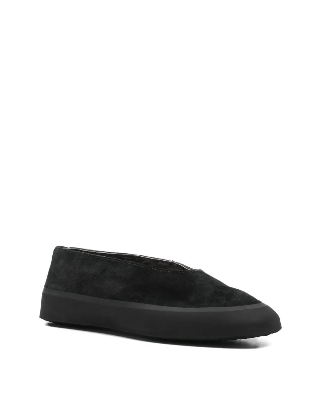 Le Monde Beryl Apres Ski Shearling Ballet Flats in Black | Lyst