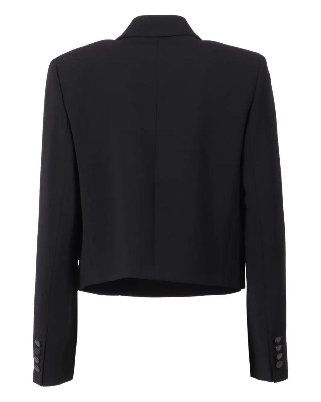 Max Mara Caprera Button Jacket in Black | Lyst