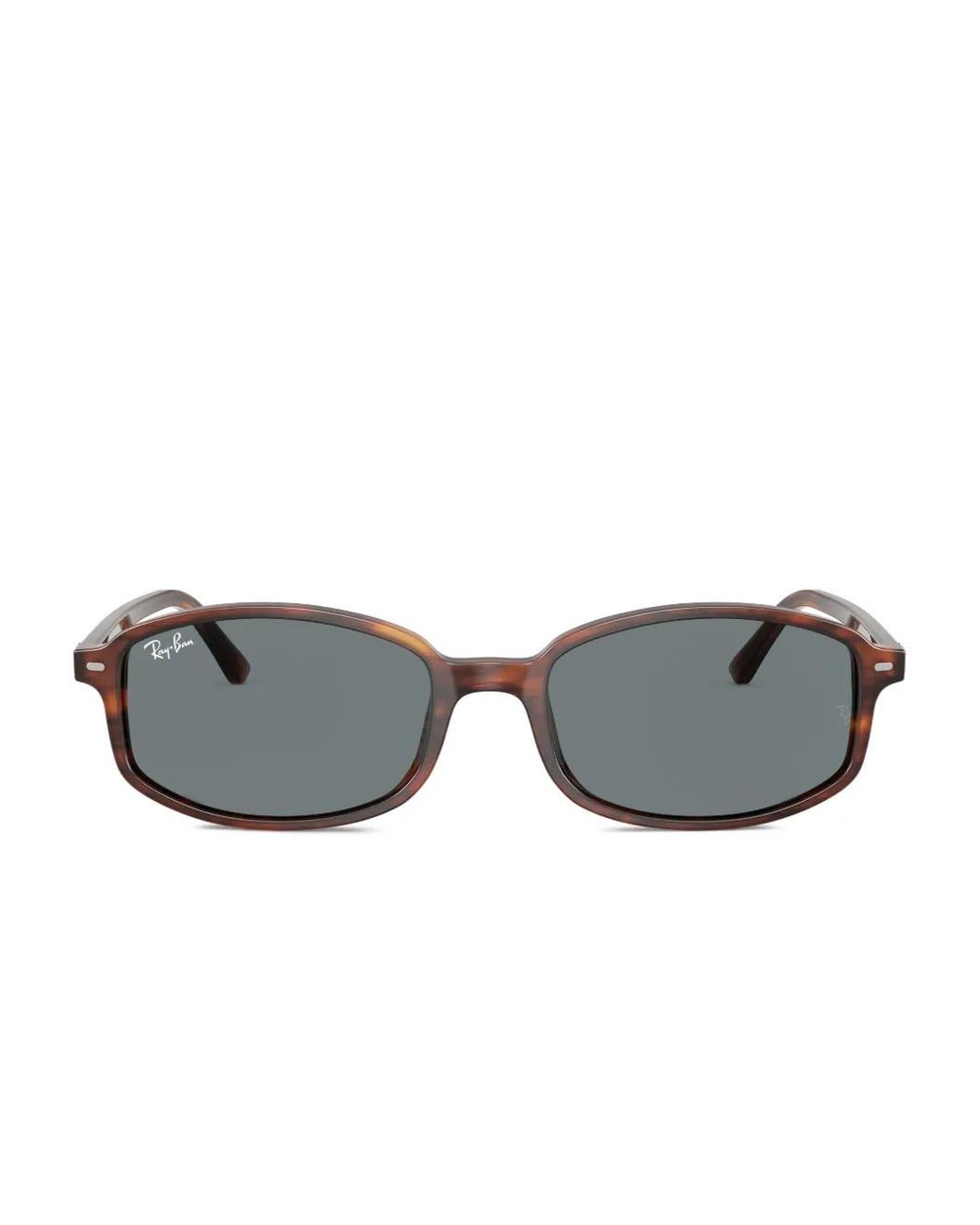 Ray-Ban Sam Rectangle-Frame Sunglasses in Grey | Lyst UK