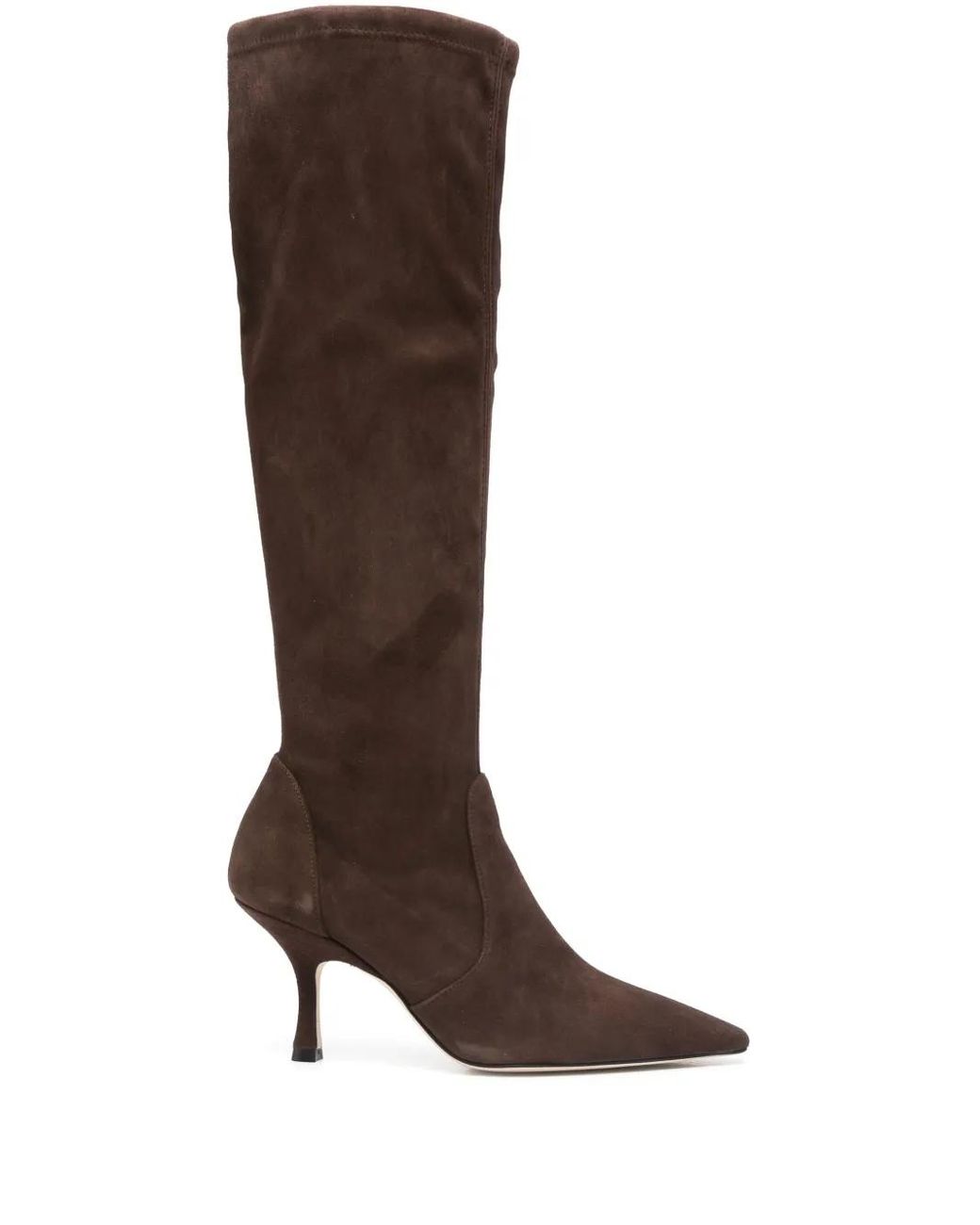 Stuart Weitzman 90Mm Leather Knee-High Boots in Brown | Lyst