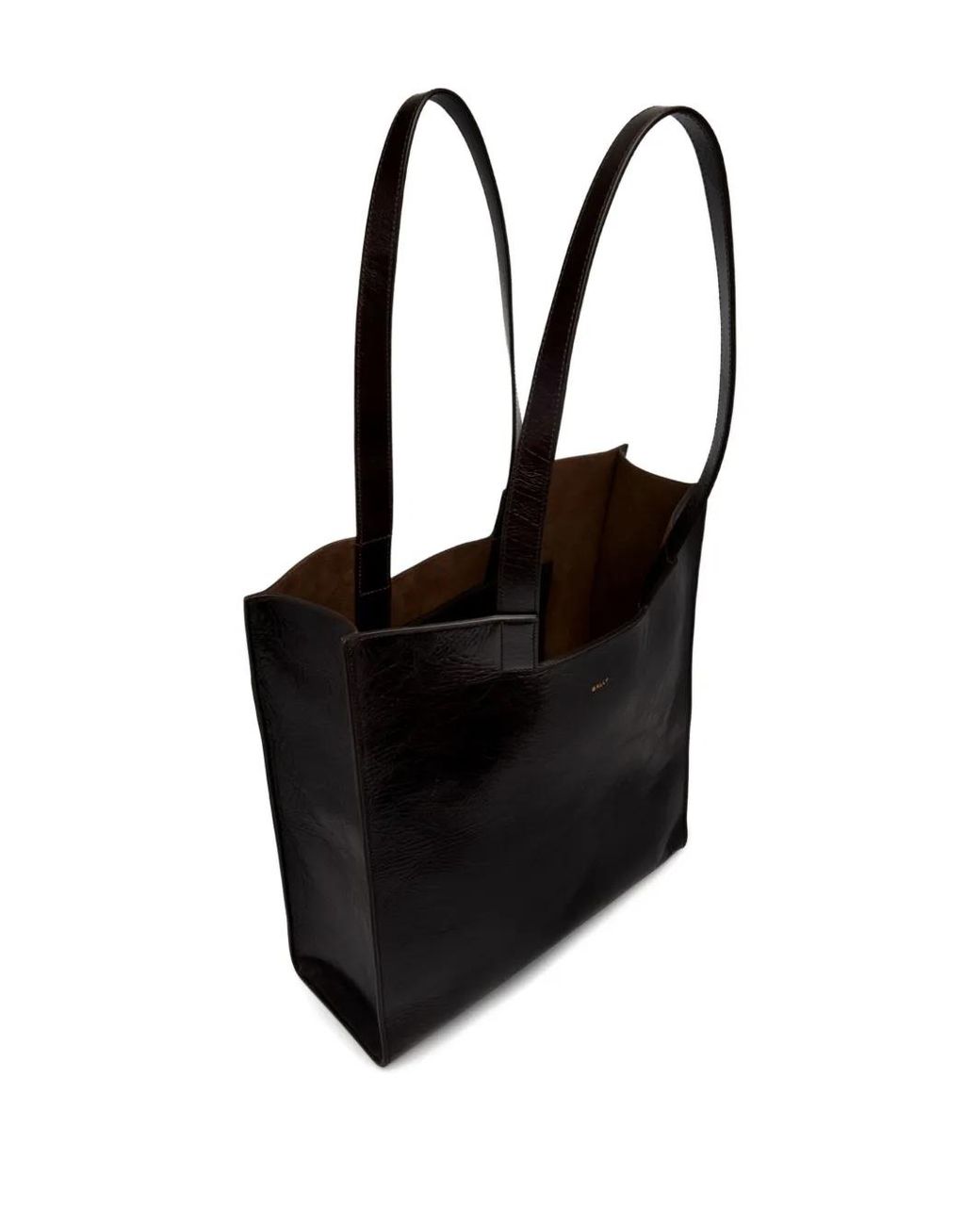 Bally Easy Geometric-Shape Leather Tote Bag in Black | Lyst
