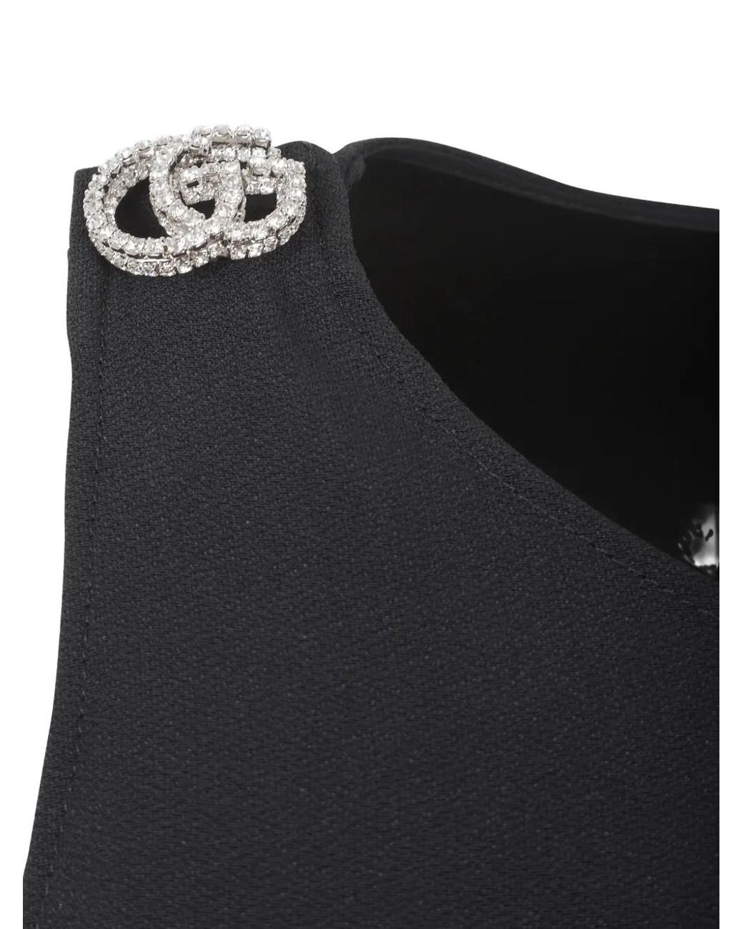 Gucci Gg Supreme Belted Mini Dress in Black | Lyst