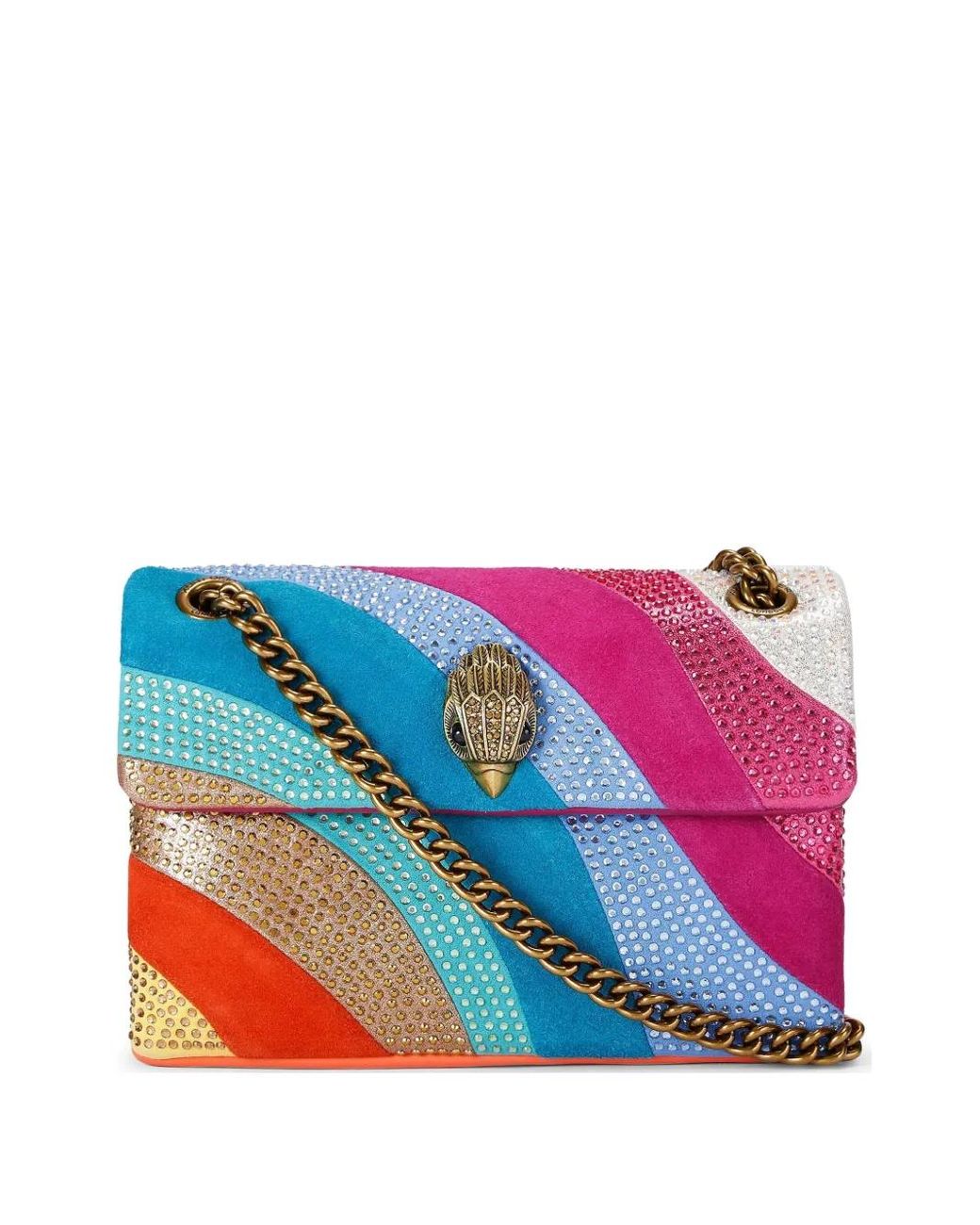 Kurt Geiger Mini Kensington Shoulder Bag in Blue | Lyst UK