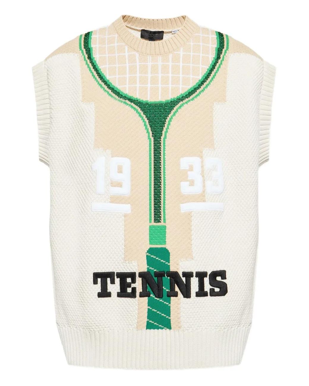 Lacoste Graphic Runway Vest in Green for Men | Lyst