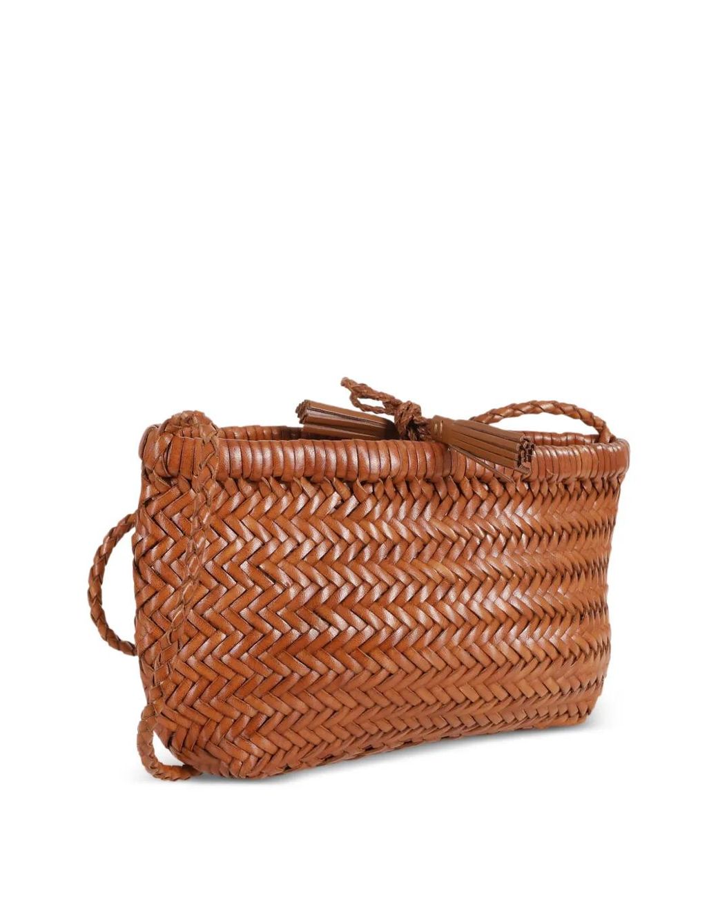 Dragon Diffusion Minsu Woven Cross Body Bag in Brown | Lyst