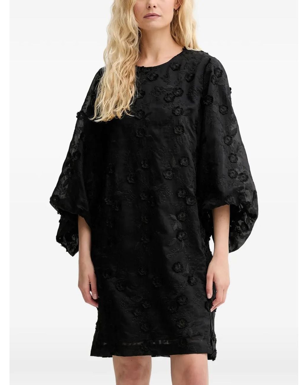 Munthe Pansi Floral Mini Dress in Black | Lyst