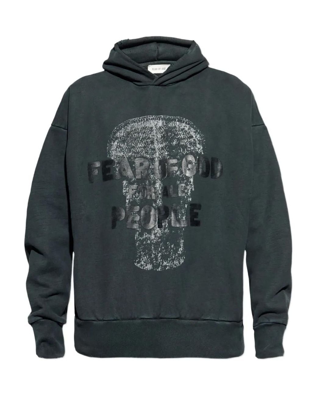 Fear Of God Graphic-Print Hoodie in Grey for Men | Lyst UK