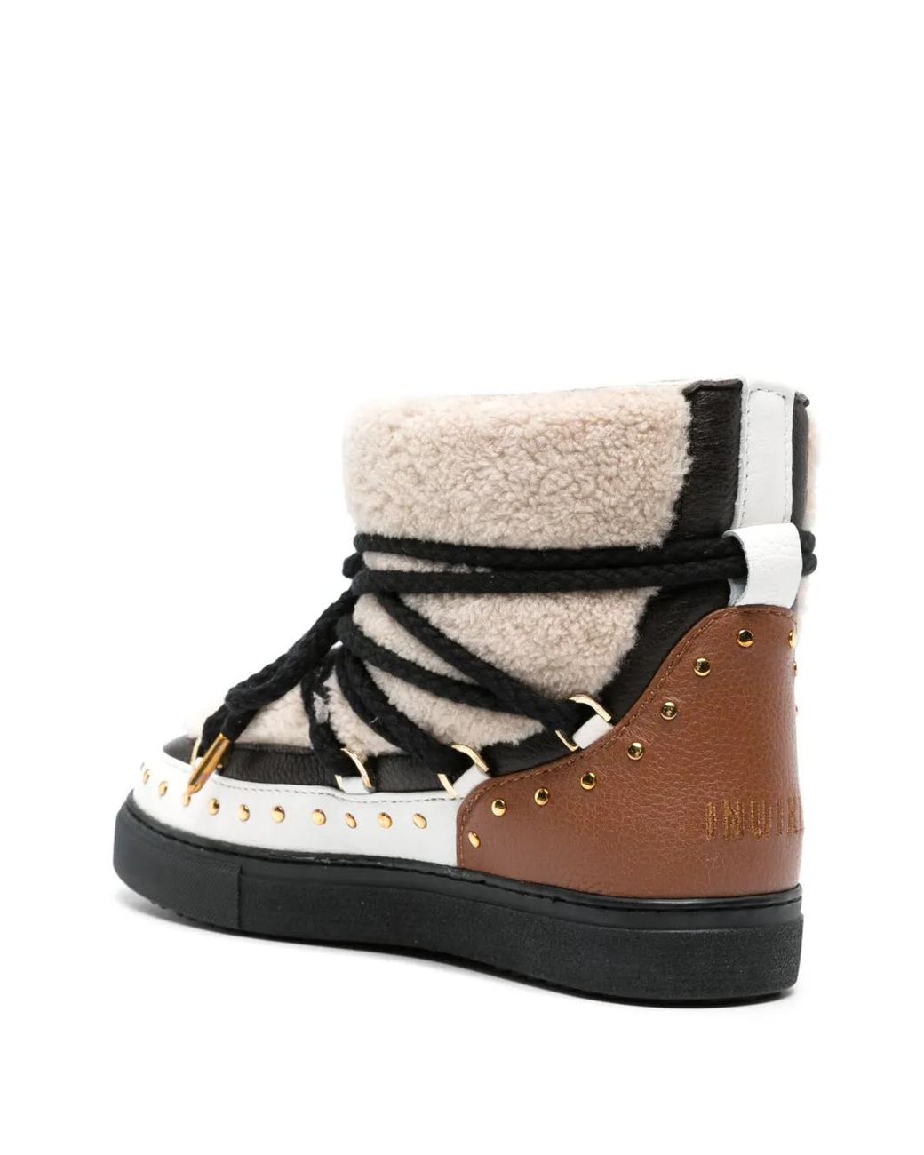 Inuikii Curly Rock Stud-Embellished Boots in Black | Lyst