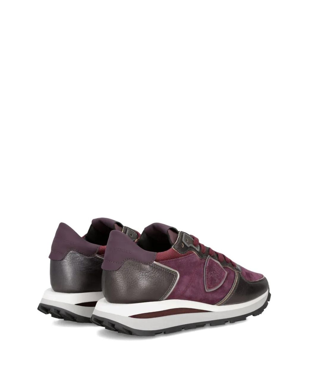 Philippe Model Tropez Haute Suede Leather Sneakers in Brown | Lyst