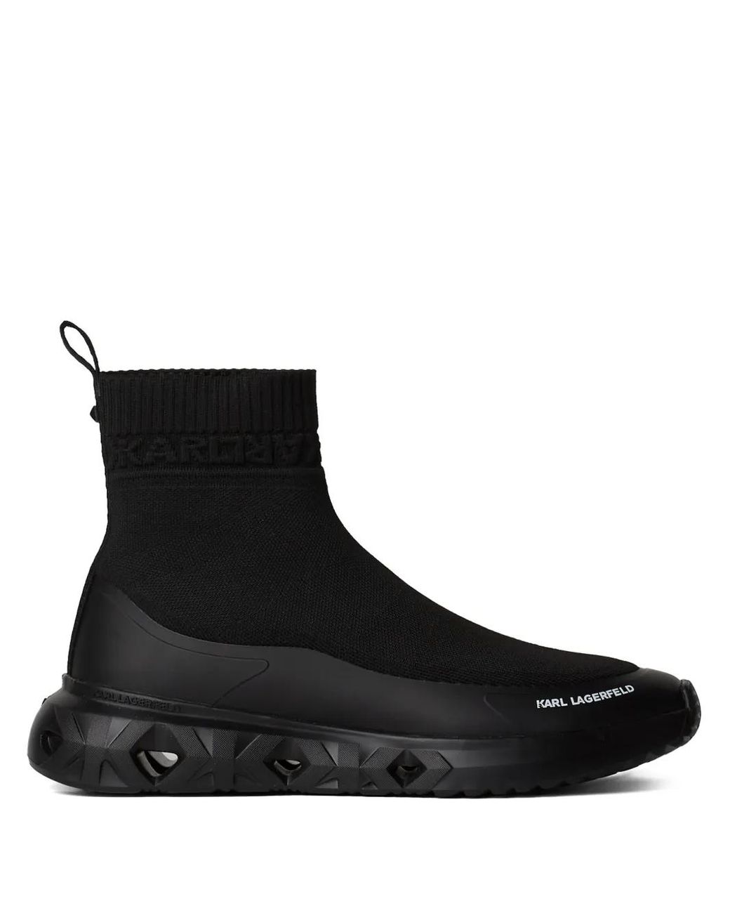 KARL LAGERFELD K/Kite Run Sock Boots in Black for Men | Lyst