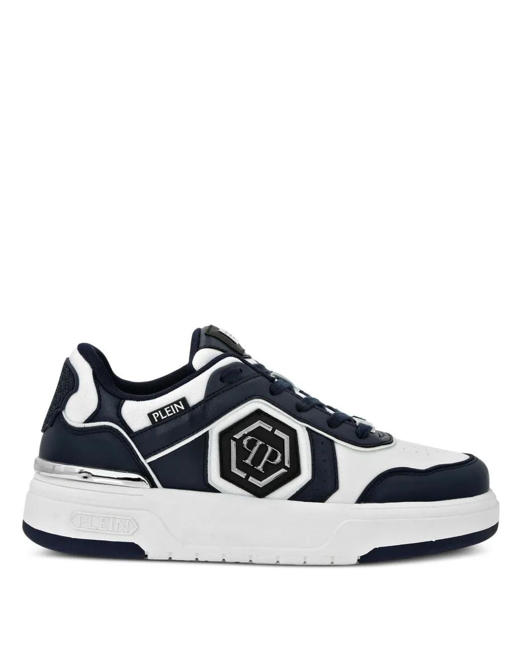 Philipp Plein Sk8R Plein Low-Top Sneakers in Blue | Lyst UK