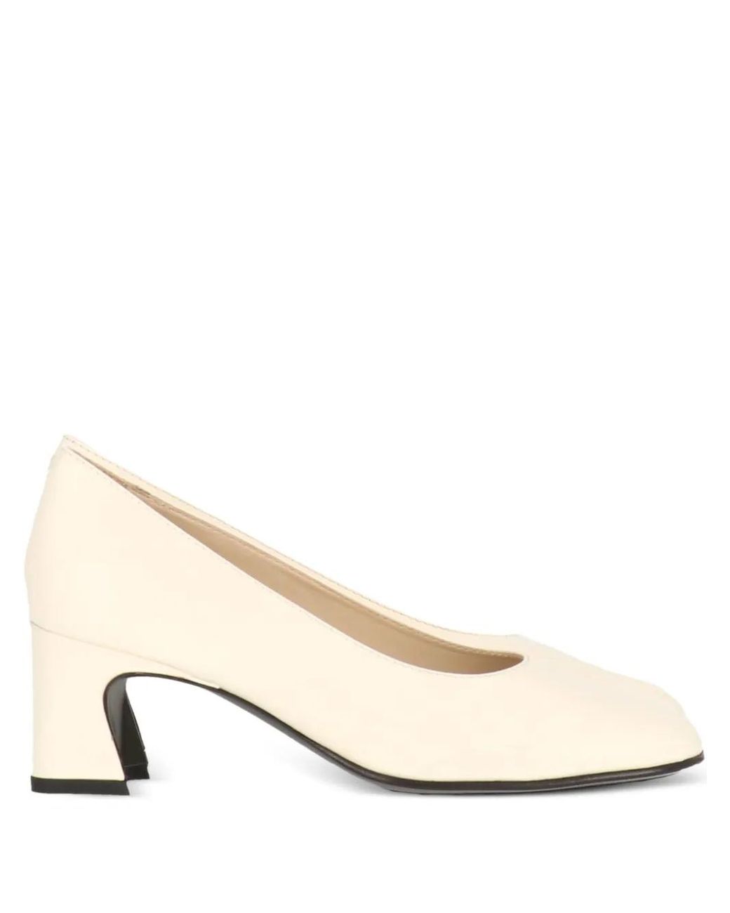 Tod's 60Mm Block-Heel Pumps in Natural | Lyst
