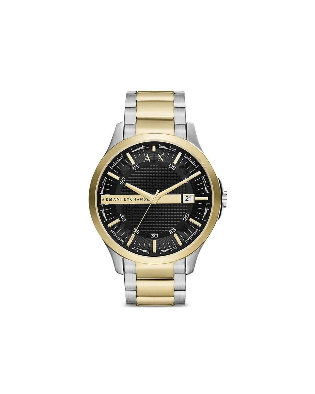 ARMANI EXCHANGE Round Face 46Mm in Metallic for Men | Lyst UK