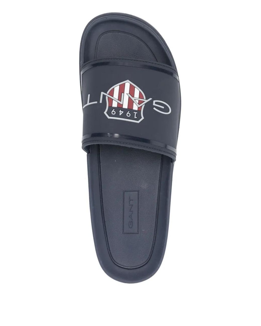 GANT Pierbay Logo-Embellished Sliders in Blue for Men | Lyst