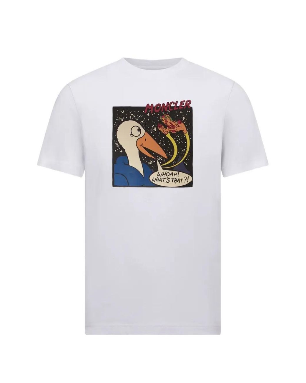 Moncler Space Monduck T-Shirt in White for Men | Lyst