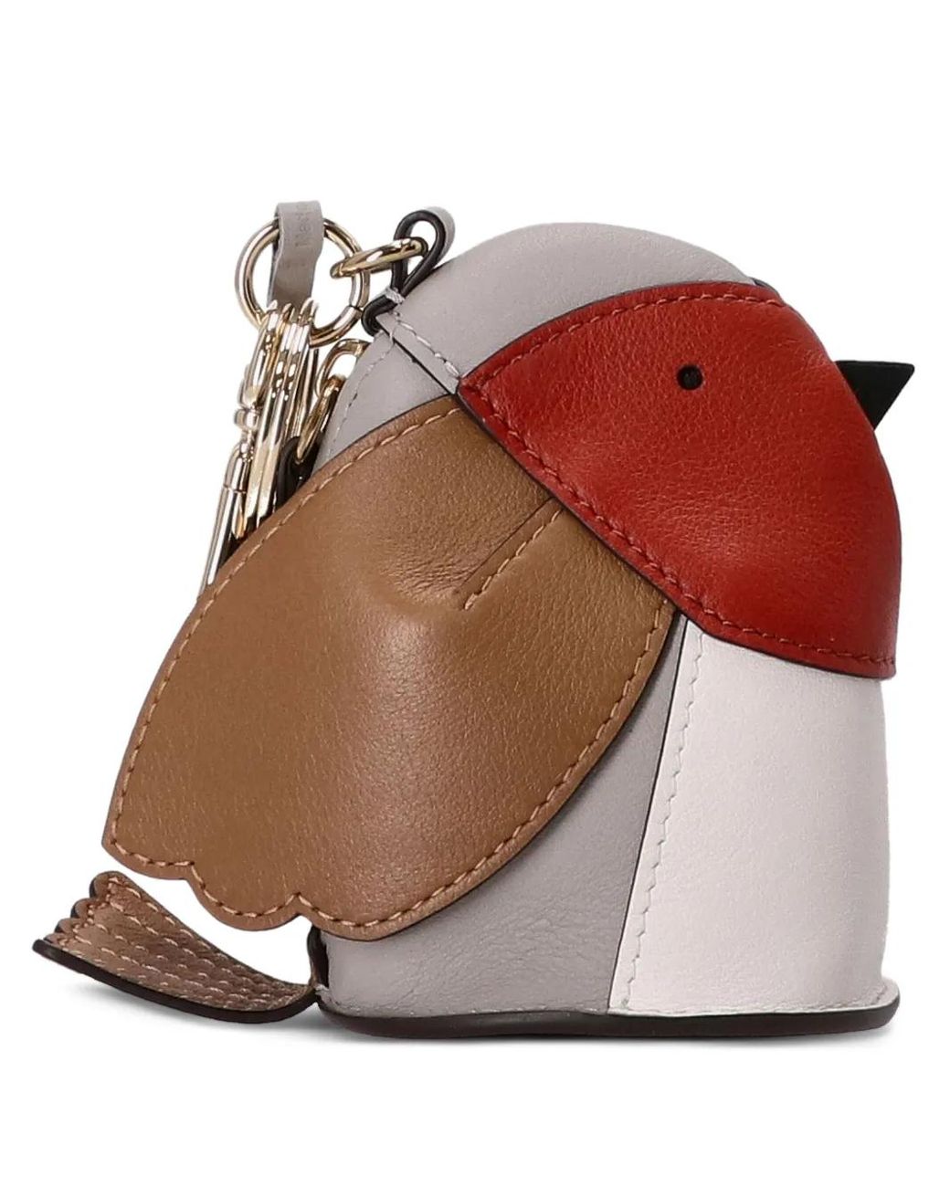 Mulberry Bird-Shaped Keyring in White | Lyst