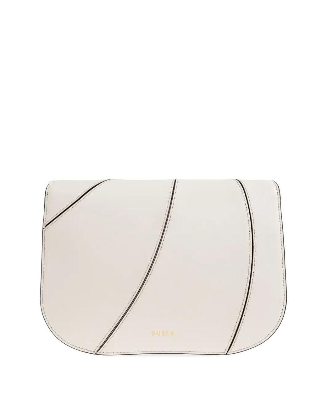 Furla Sfera Panel Design Turn Lock Small Tote Bag in Natural | Lyst