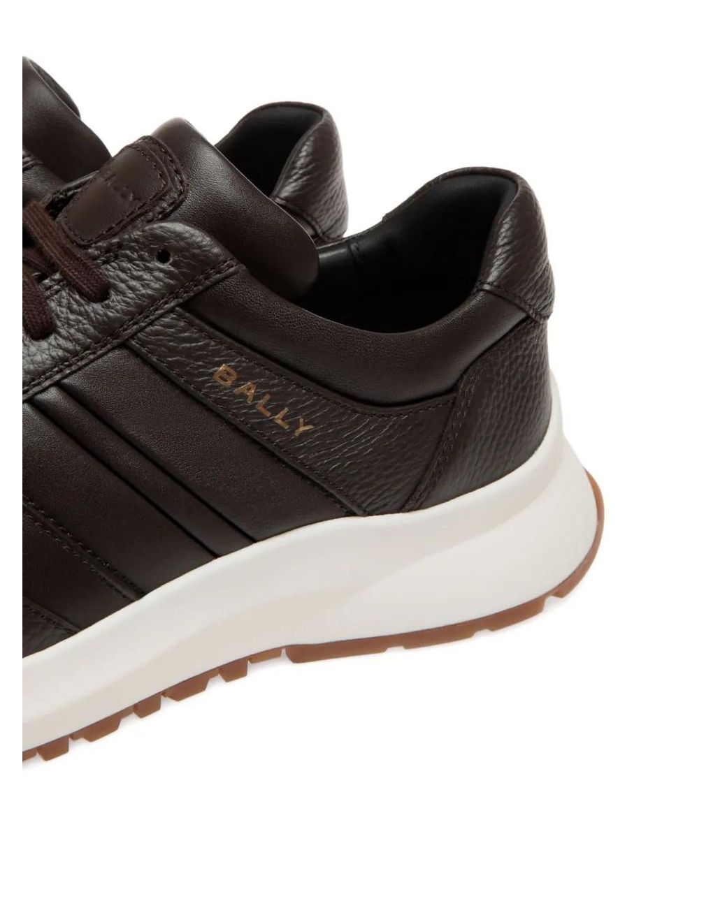Bally Lace-Up Leather Sneakers in Brown for Men | Lyst