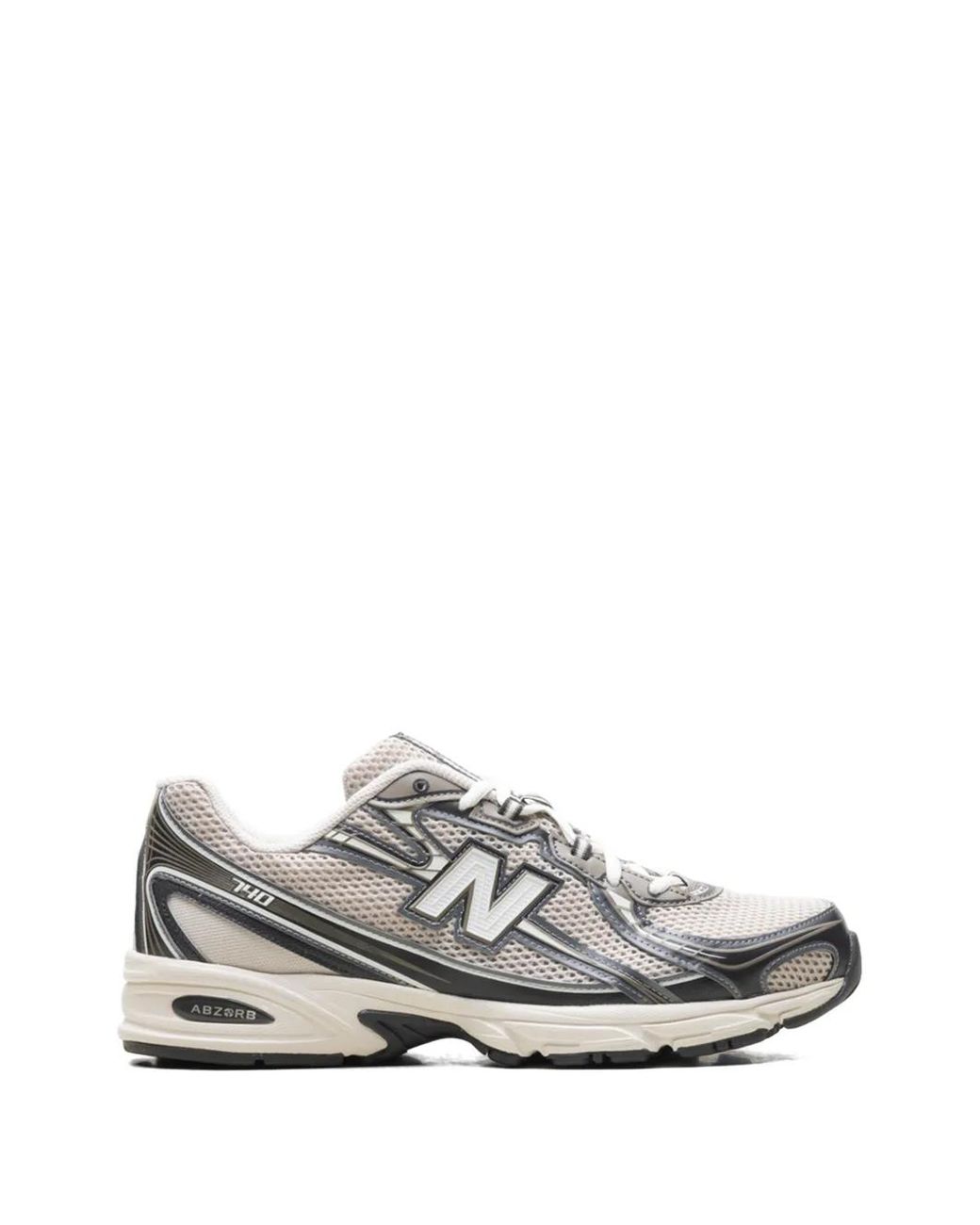 New Balance 740 Logo-Detail Sneakers in White | Lyst UK