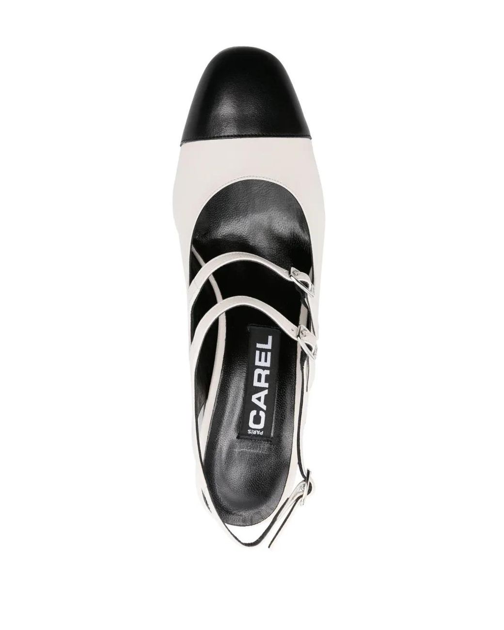 CAREL PARIS Peche 60Mm Leather Pumps in White | Lyst