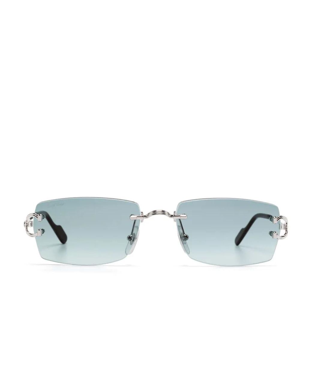 Cartier Signature C De Cartier Sunglasses in Blue | Lyst UK