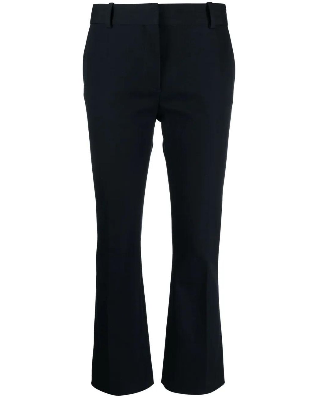 FRAME Le Crop Mini Boot Bootcut Trousers in Blue | Lyst