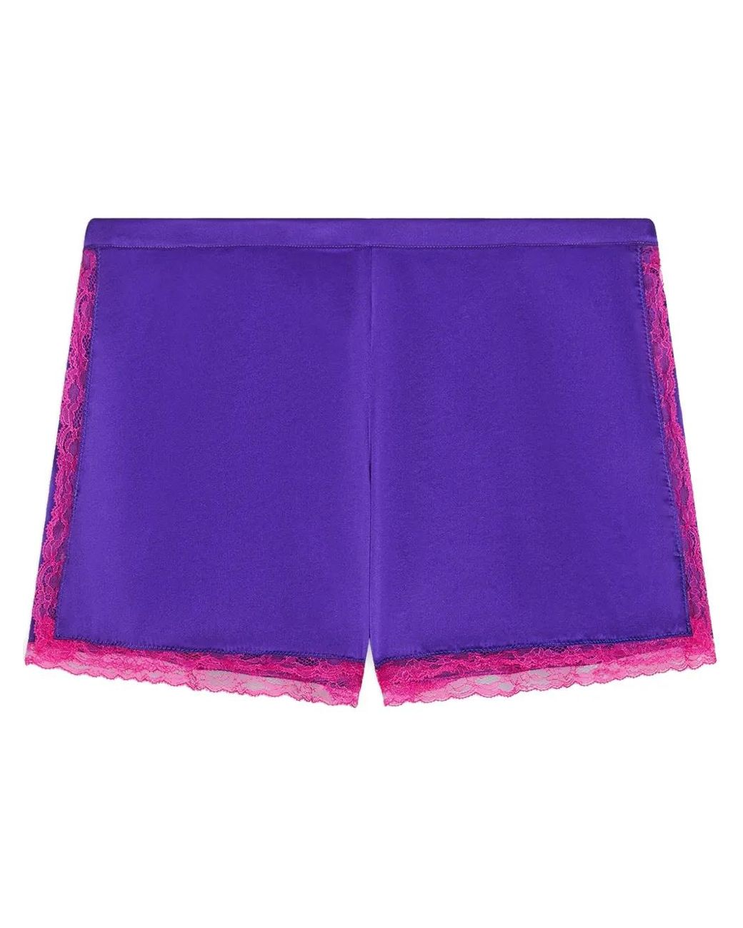 Dries Van Noten サテン ショートパンツ パープル | Lyst Dries Van Noten サテン ショートパンツ パープル | Lyst
