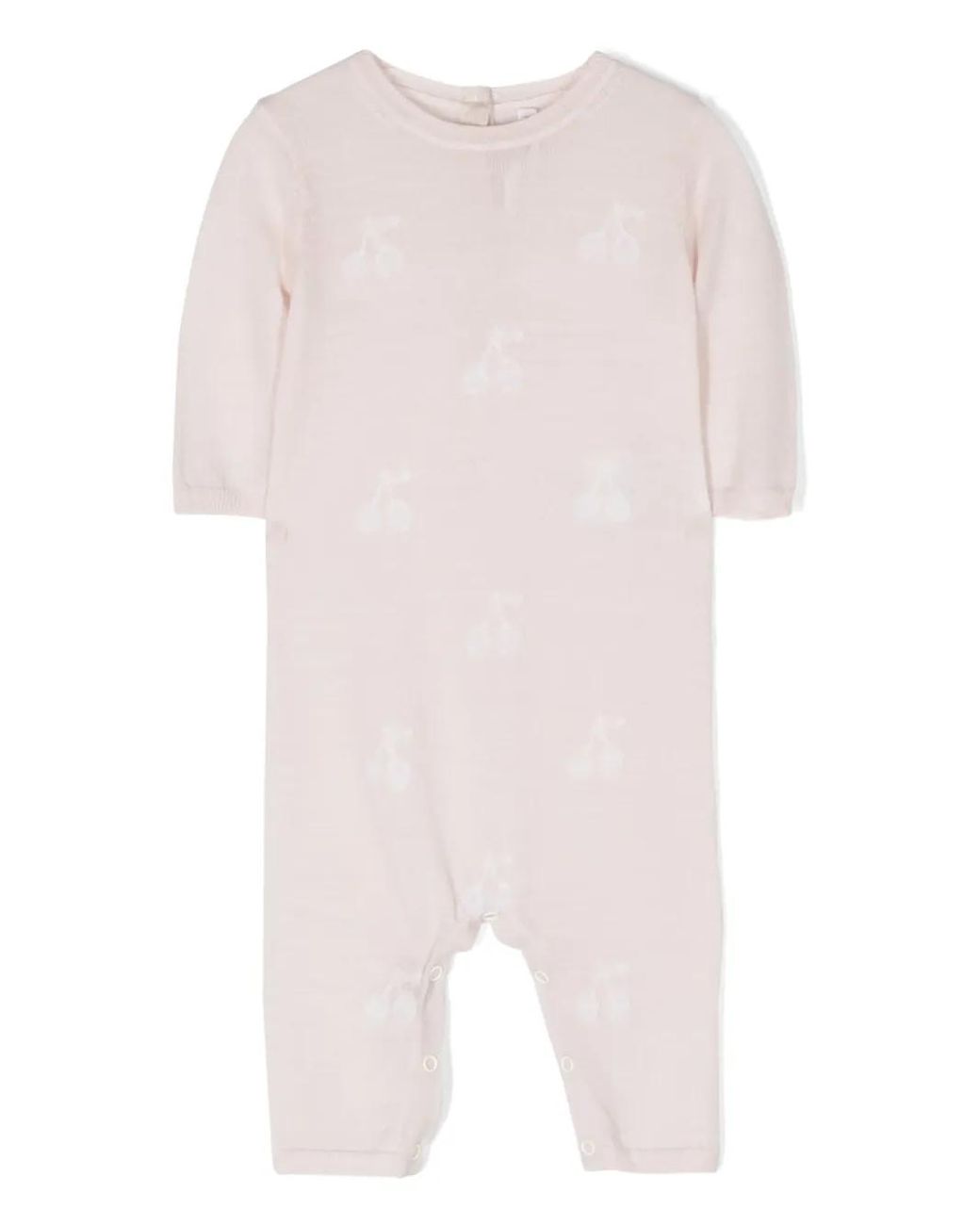 Bonpoint Cherry-Patterned Wool Romper in Pink | Lyst UK