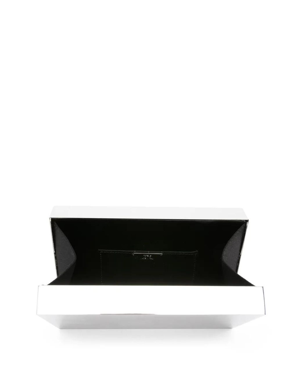 TOTEME Rectangular Metal Clutch in White | Lyst