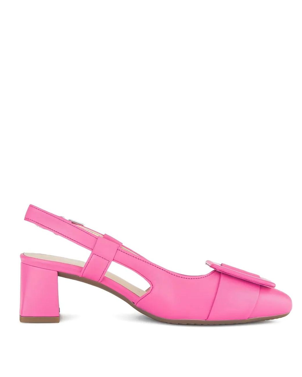 Gabor Block-Heel Slingback Pumps in Pink | Lyst