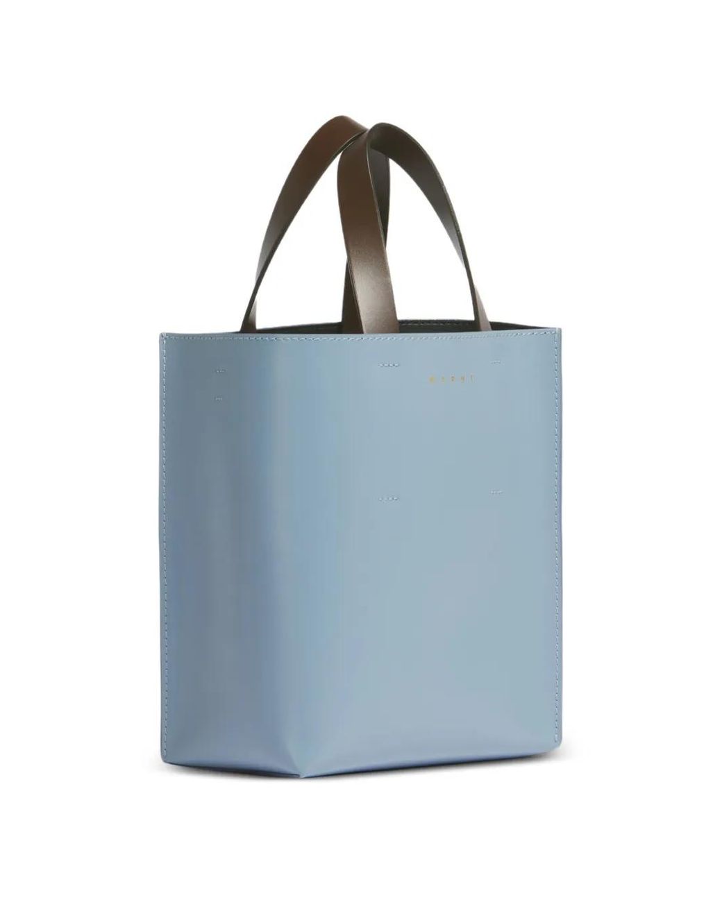 Marni Museo Colour-Block Leather Tote Bag in Blue | Lyst