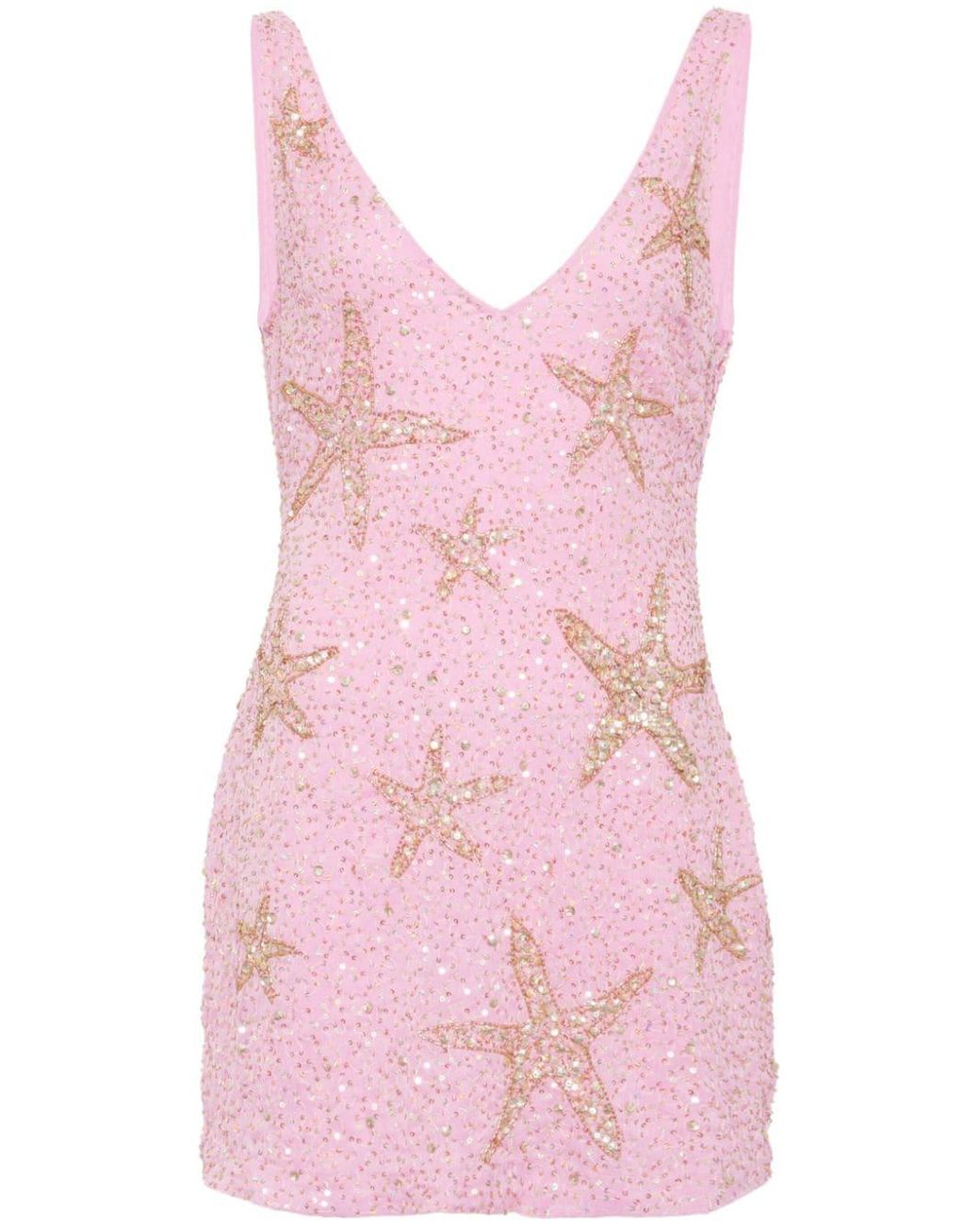RIXO London Christabel Sequin-Embellished Dress in Pink | Lyst