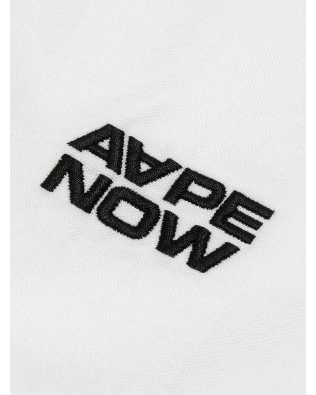 Aape By A Bathing Ape Logo Embroidered Shirt in White for Men | Lyst UK