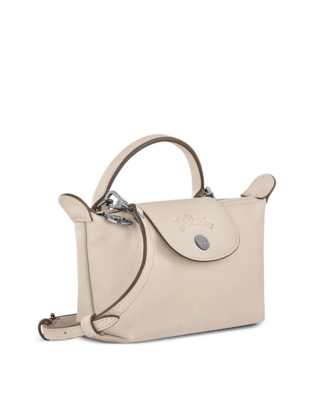 Longchamp Xtra Xs Le Pliage Mini Bag in Natural | Lyst