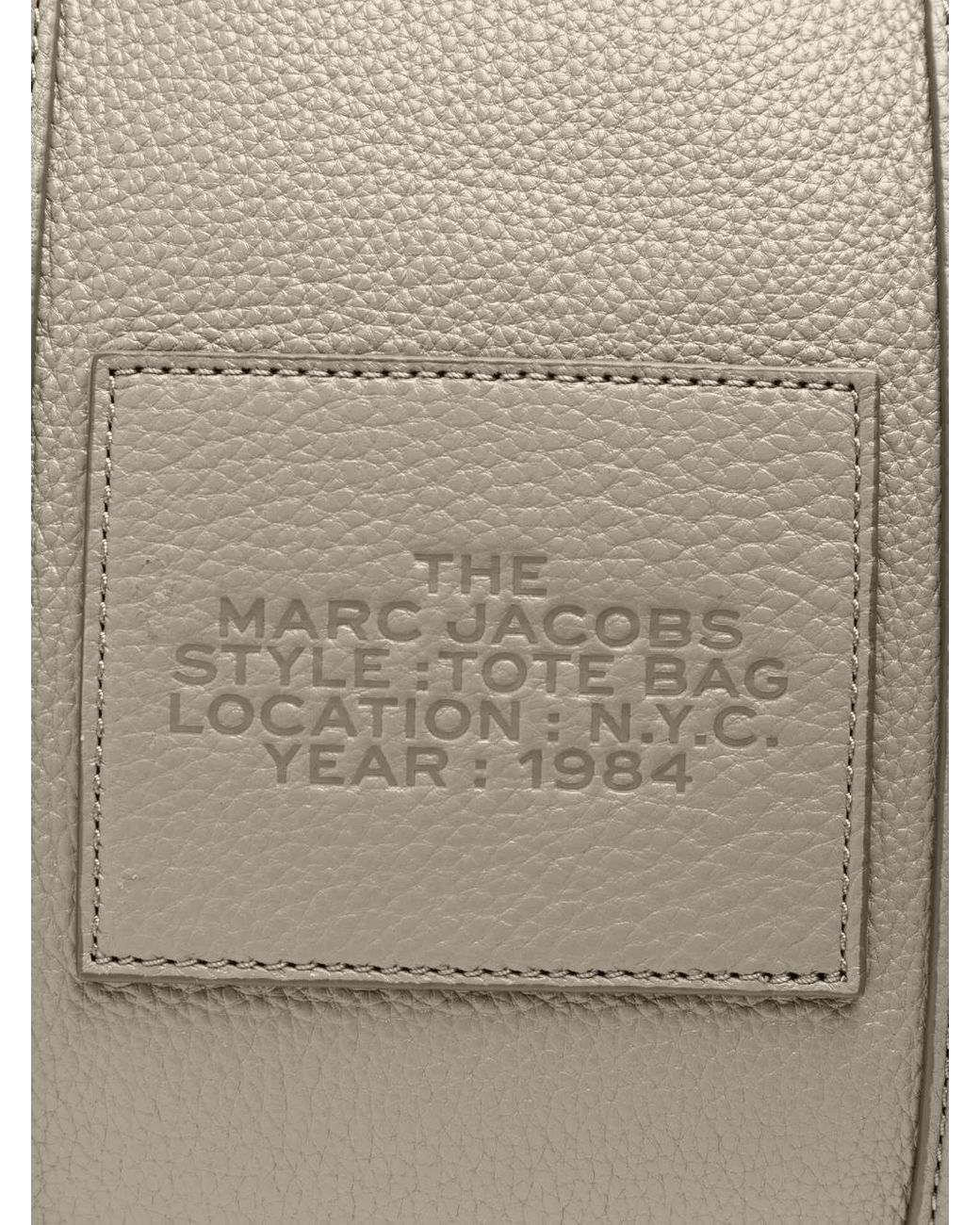 Marc Jacobs The Medium Leather Tote Bag in Grey | Lyst Australia