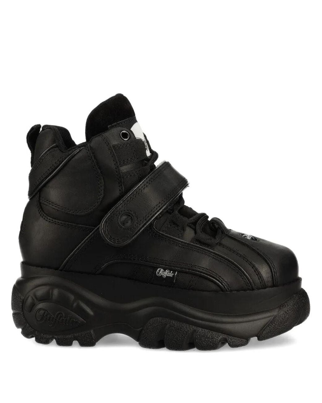 Buffalo Classic High Chunky Sneakers in Black | Lyst