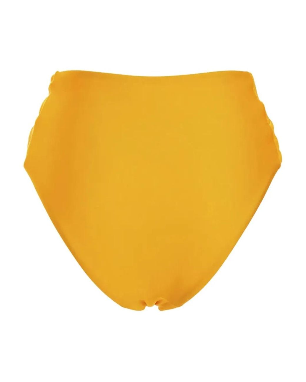 Agua Bendita Ruched Arabella Lily Bikini Bottoms in Yellow | Lyst