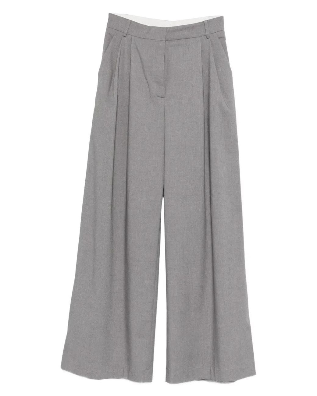 A.M.G Pleated Trousers in Gray | Lyst