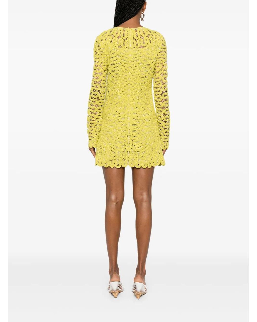 Jonathan Simkhai Mccall Mini Dress in Yellow | Lyst