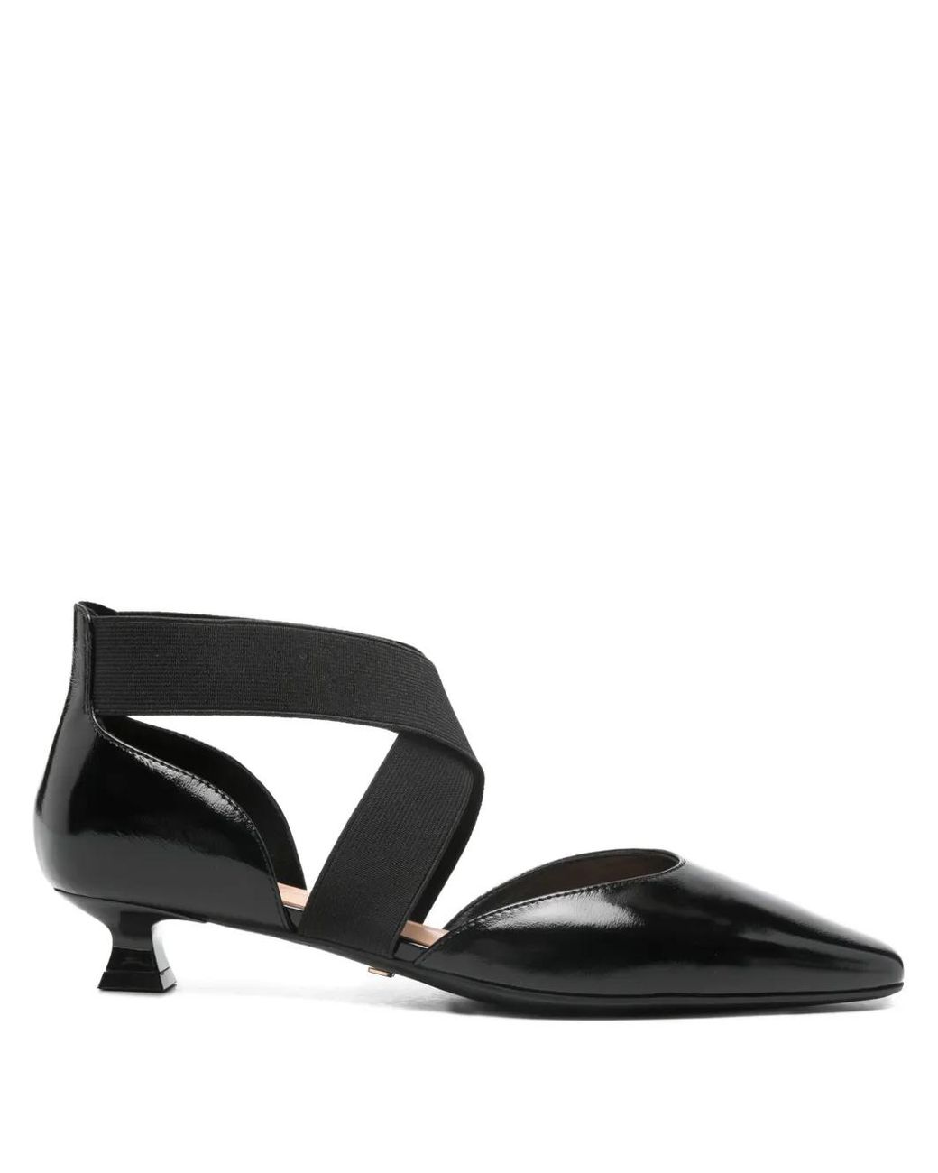 Marc Ellis 35Mm Elasticated Strap Pumps in Black | Lyst UK