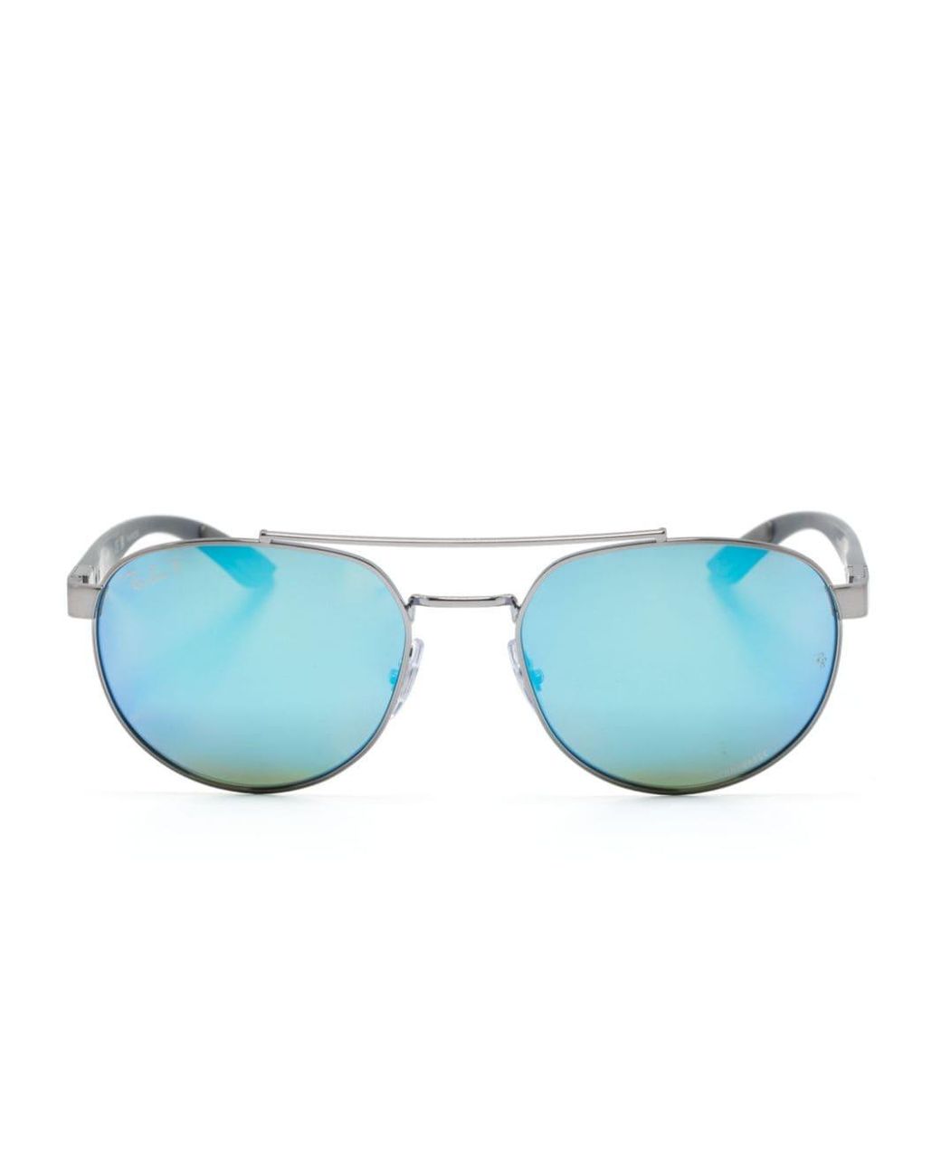 Ray-Ban Chromance Aviator-frame Sunglasses in Blue | Lyst