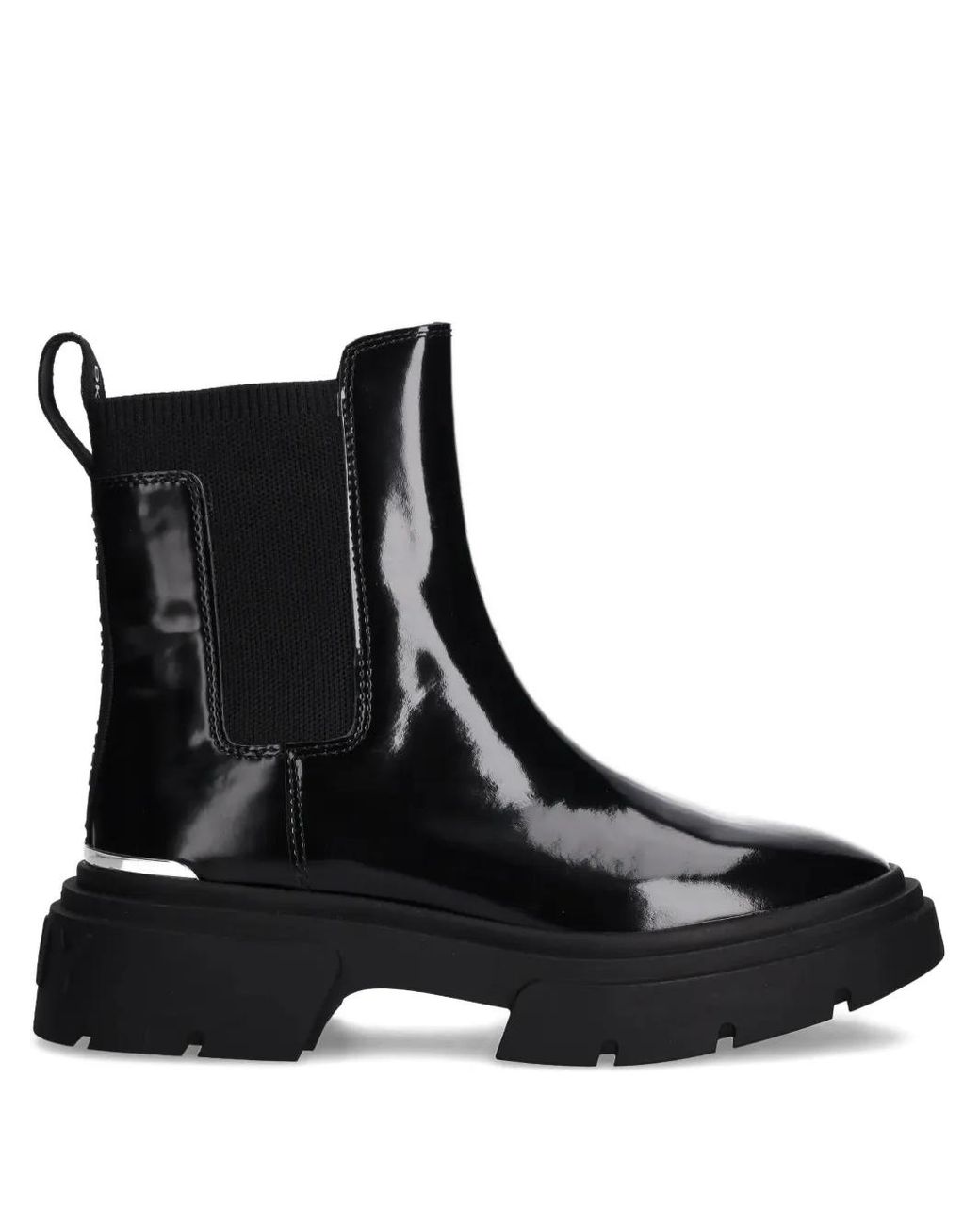 DKNY 60Mm Fenella Lug-Sole Pull-Tab Chelsea Boots in Black | Lyst