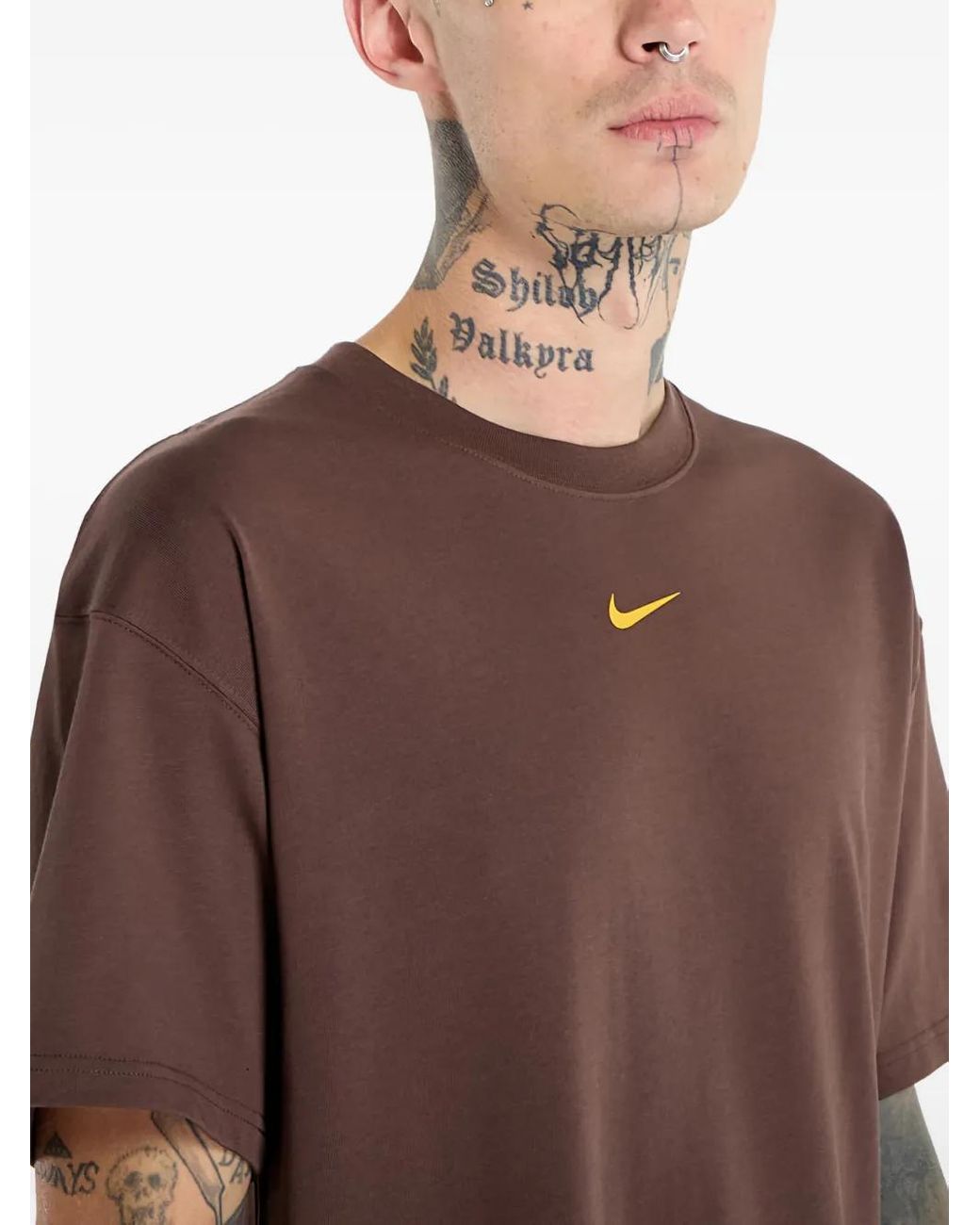 Nike X Nocta Logo-Detail T-Shirt in Brown for Men | Lyst UK