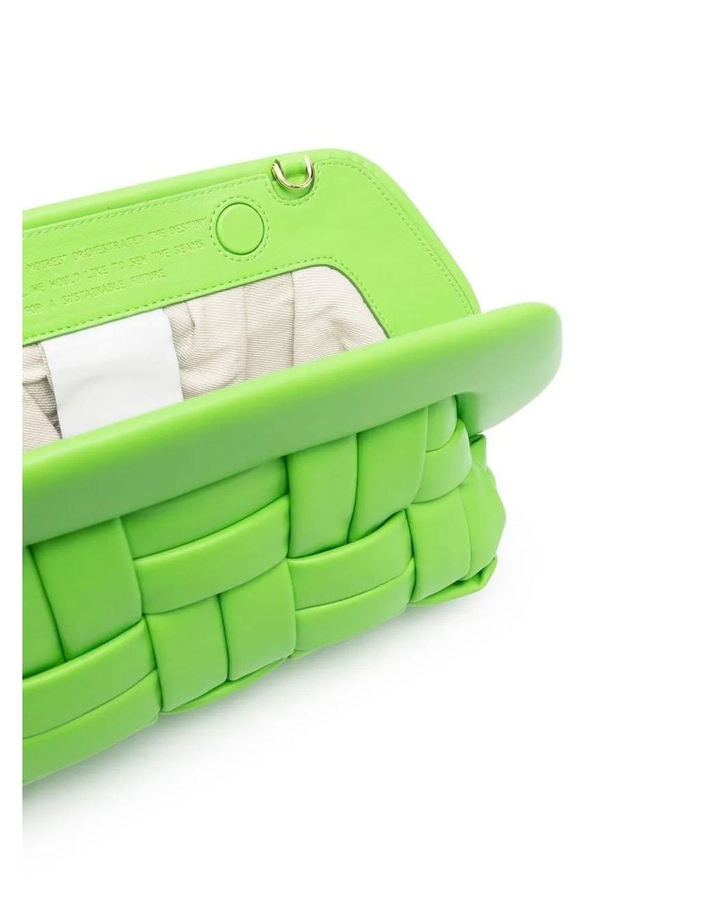 THEMOIRÈ Bios Weaved Mantis Clutch Bag in Green | Lyst