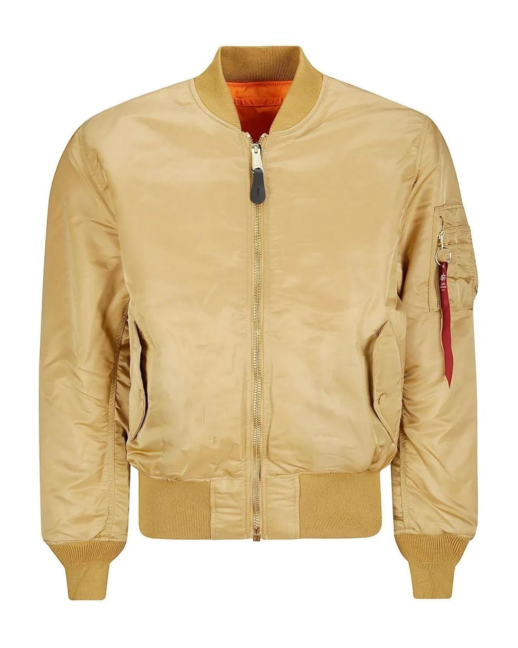 Alpha Industries Ma-1 Heritage Jacket in Natural for Men | Lyst