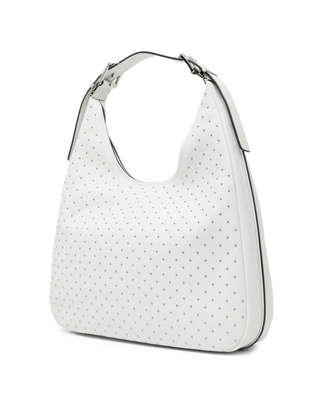 Michael Kors Large Hamilton Shoulder Bag in White | Lyst