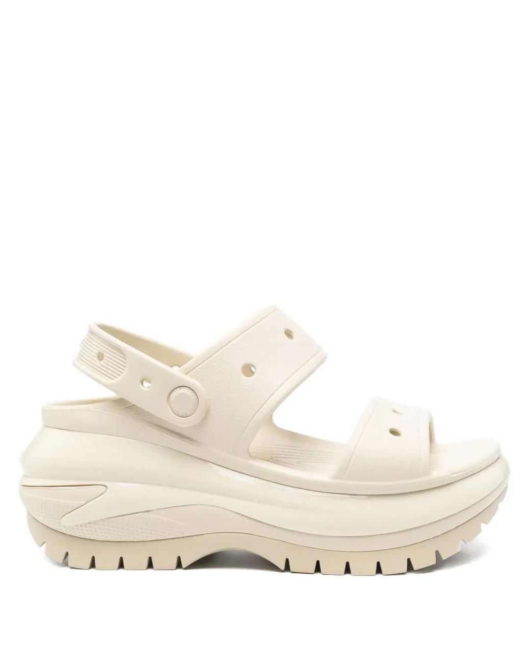 Crocs™ Platform Two-Strap Sandals in Natural | Lyst
