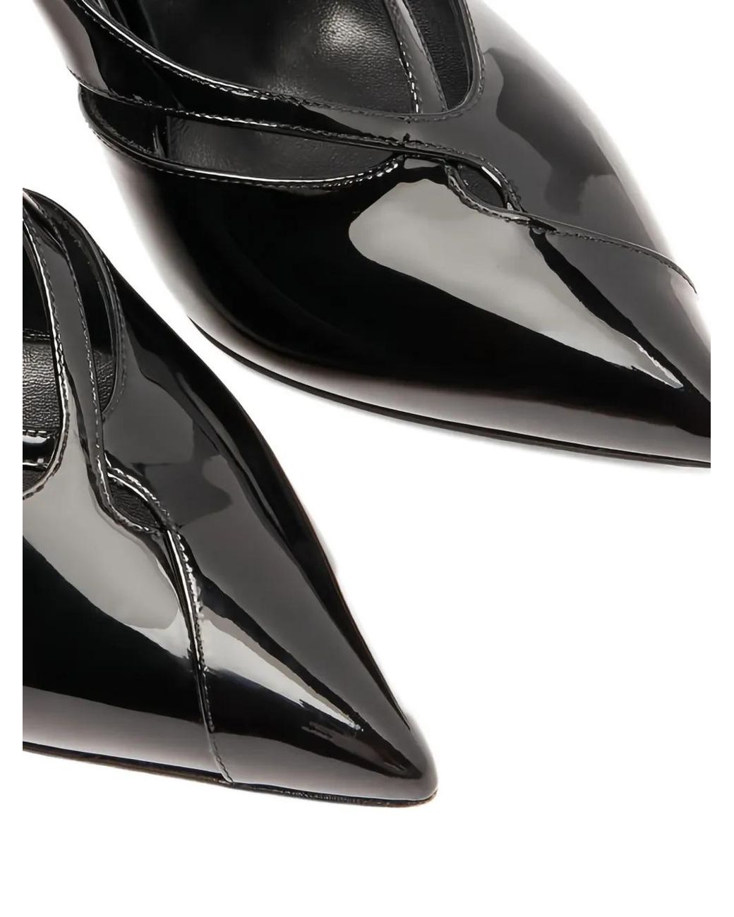 Casadei 100Mm Blade Pantera Cut-Out Pumps in Black | Lyst
